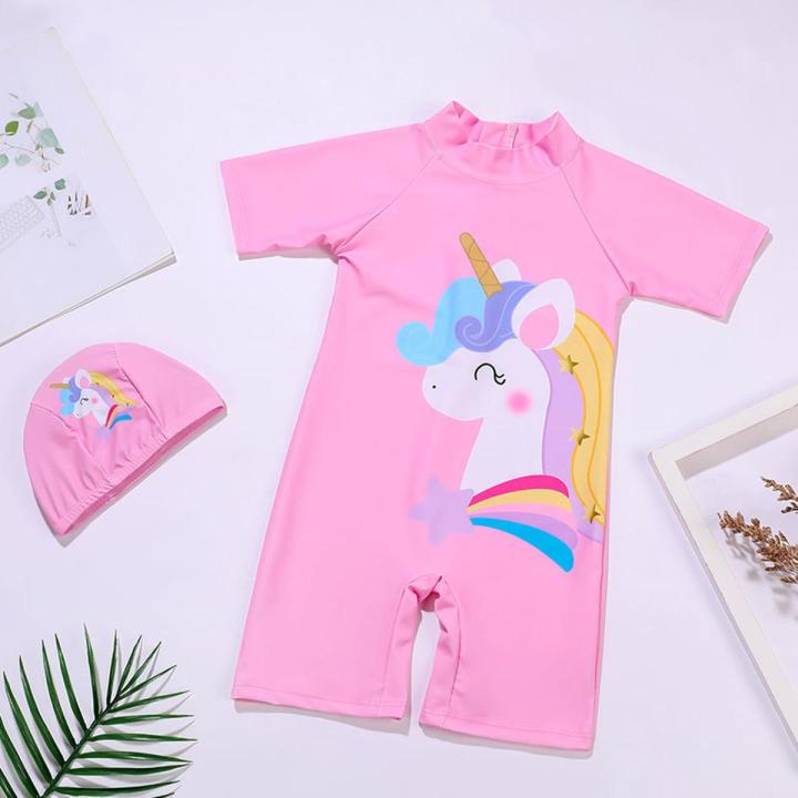 Children's Swimsuit Female One-Piece Toddler Children Teens Swimsuit ...