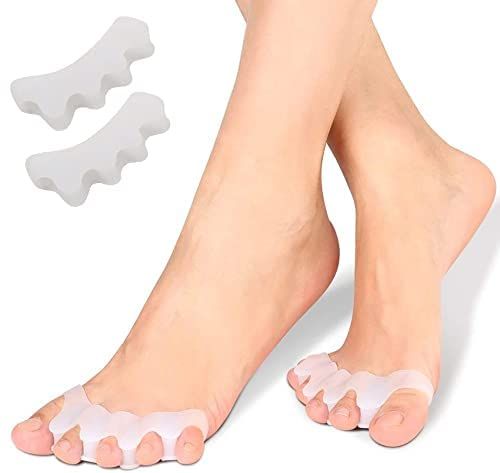 1 Pair Thumb Valgus Protector Silicone Gel Foot Fingers Two Hold ...