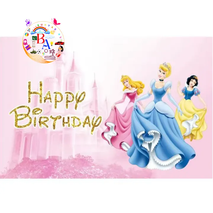 Mix Princess Fancy Backdrop Disney Princess Theme Fancy Panaflex ...