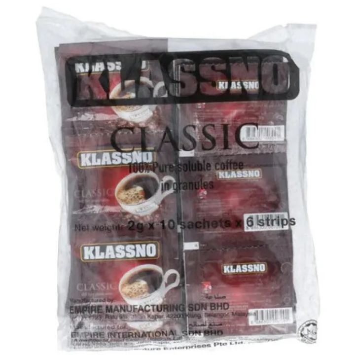 Klassno Coffee Classic Soluble 1.5g (60 Sachet) (Imported) | Daraz.pk