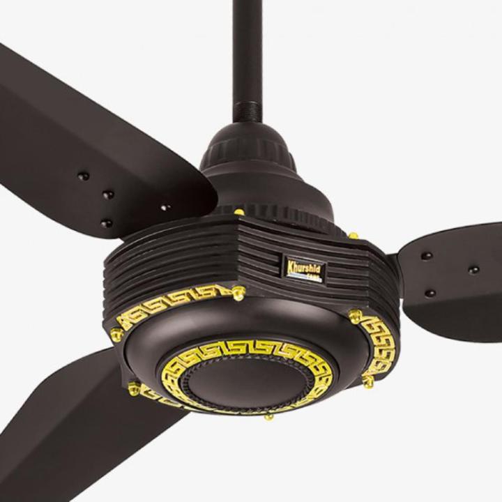 Khurshid Fans Tricon Model AC-DC Inverter Ceiling Fan - Powder Coating Paint with Excellent ...