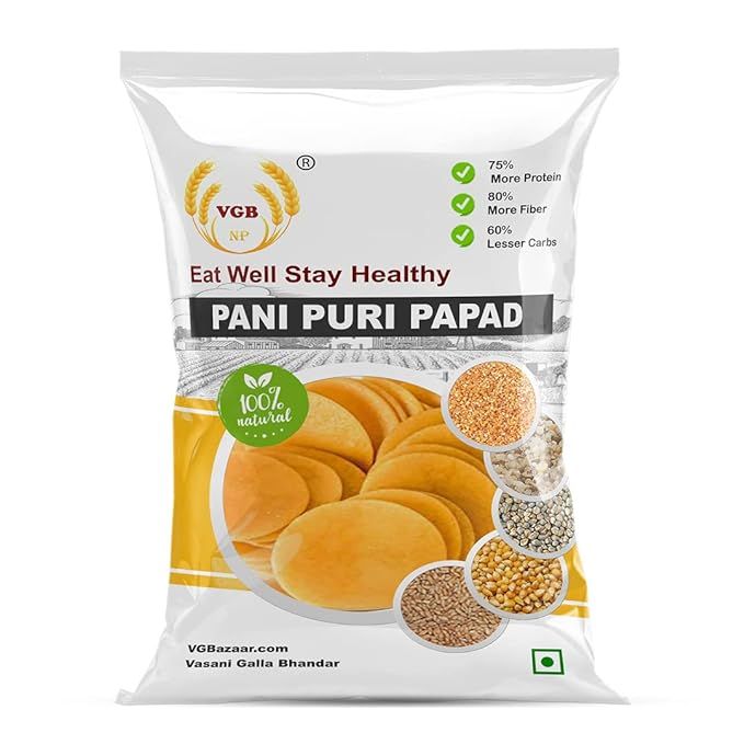 VGBNP PaniPuri (Golgappa/Fulki) Pani Puri Papad, Ready to Fry Pani ...