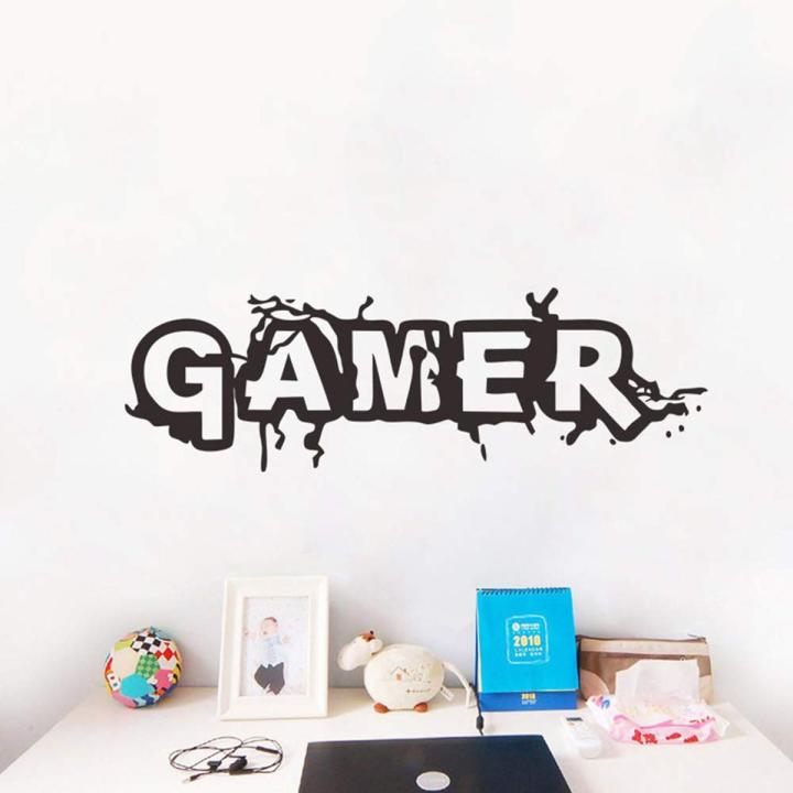 Wall sticker gaming zone vinyl 24 x 6 inches pvc decals decor for ...