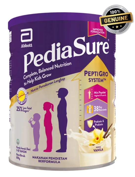 PediaSure Nutri Powder for Kids - Vanilla Flavor 850g Tin (Pack of 2 ...