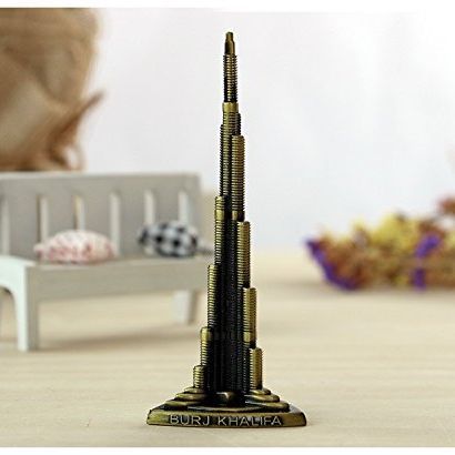 Mini Metal Burj Khalifa Model For Home And Office Decoration 12.7cm (5 ...