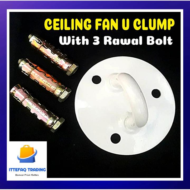 Ceiling Fan U Clump Ceiling Fan Hook Ceiling Hook Hanger Heavy Duty ...