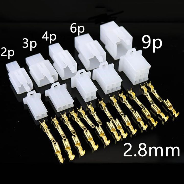 Male Female 2.8mm Motorcycle Ebike Quick Connection Terminal Plug Cable ...