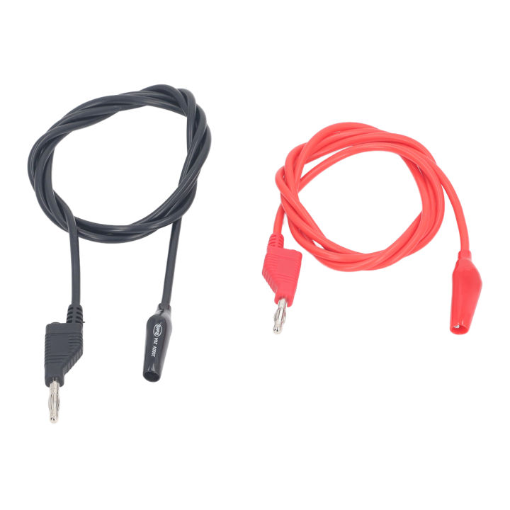 Multimeter Banana Plug Test Cable 4mm Banana To Crocodile Clip Test ...