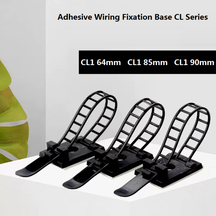 Adhesive Wiring Fixed Base Black/White CL Series With A Length Of 64mm ...