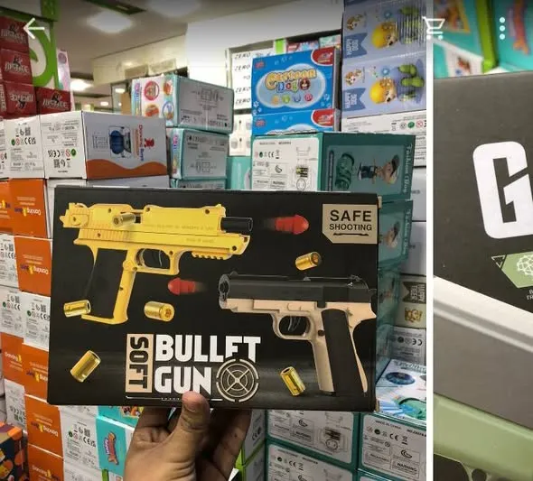 Automatic Soft Bullet Blaster – Toy Handgun with Bullet Shell Throwing ...