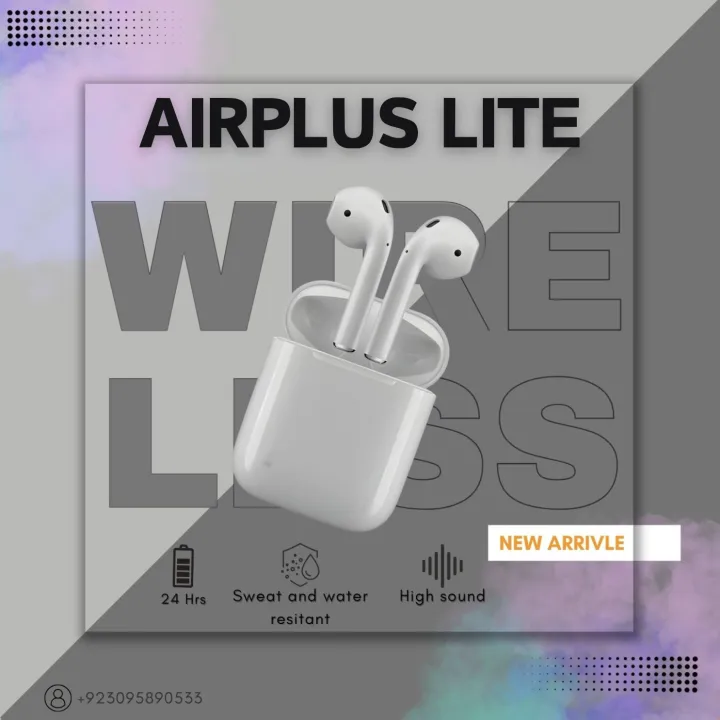 Original Airplus Lite & TWS I12 & Airpods pro with Super Sound & High Quality Touch Sensors True ...