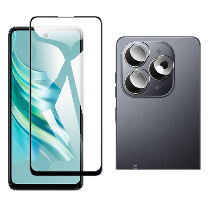 Tecno Spark 20 Glass Protector 5D-10D-11D-21D-9D Glass Full Coverage + Camera Protection For ...