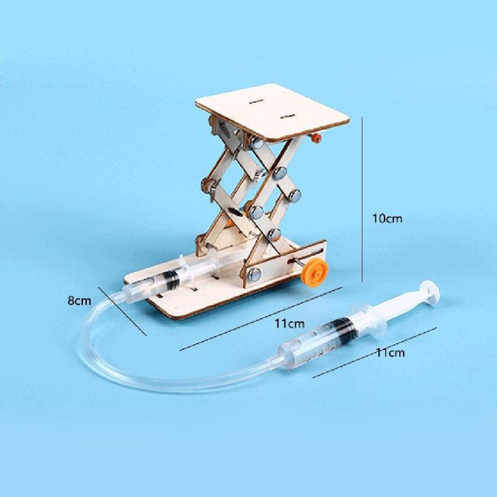 DIY Creative hydraulic lift school science experiment STEM STEAM kids ...