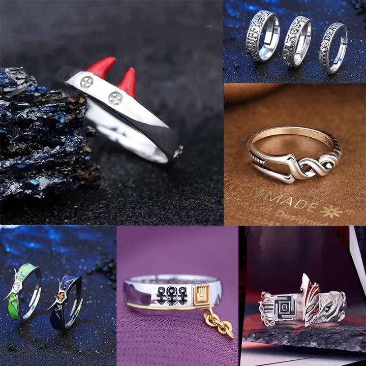 Anime Ring Chainsaw Man Bleach Code Geass JoJo Bizarre Adventure JoJo ...