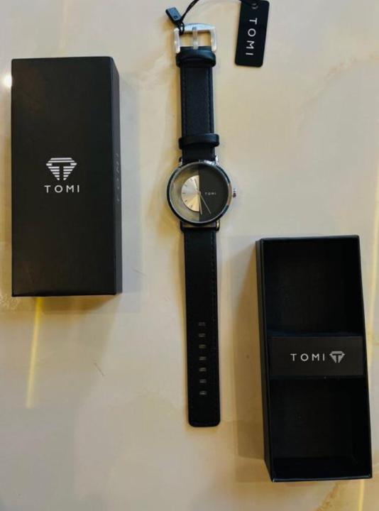 Tomi Half Dial Watch Leather Strap Casual Fashion for Men | Daraz.pk