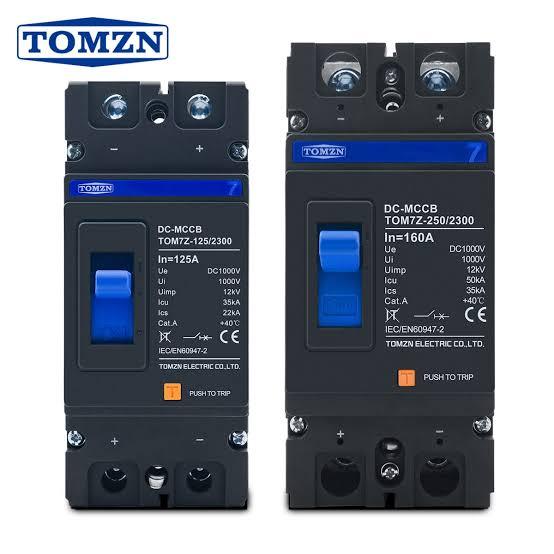 TOMZN MCCB DC 125 Amp | MCCB Breaker 125A 2-Pole DC Breaker | Original ...