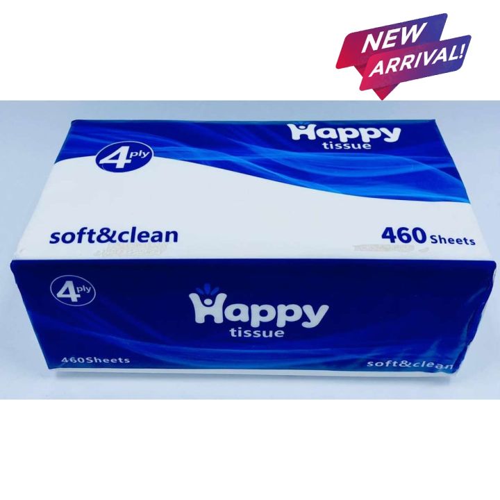 HAPPY FACIAL TISSUE (460 SHEETS) imported | Daraz.pk