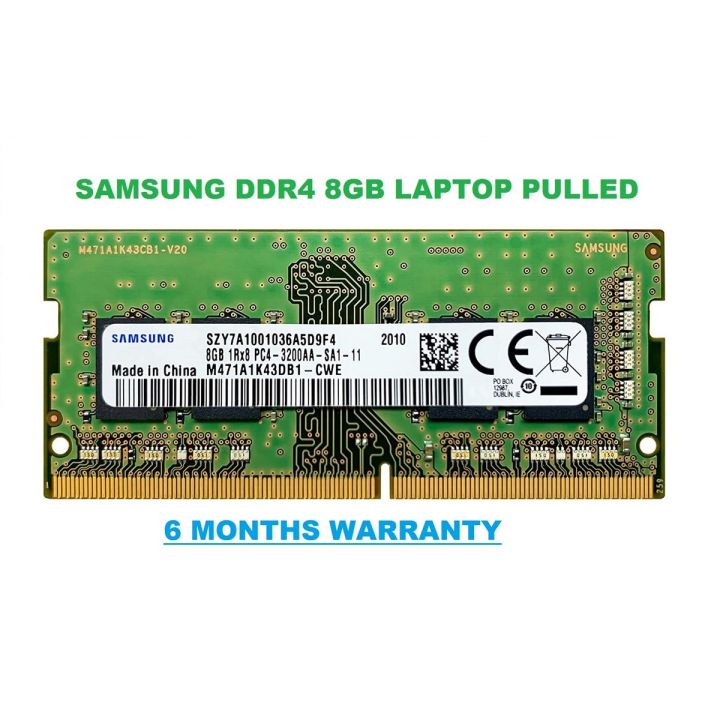 8GB DDR4 3200MHz SODIMM PC4-25600 CL22 1Rx8 1.2V 260-Pin SO-DIMM Laptop Notebook RAM Memory ...