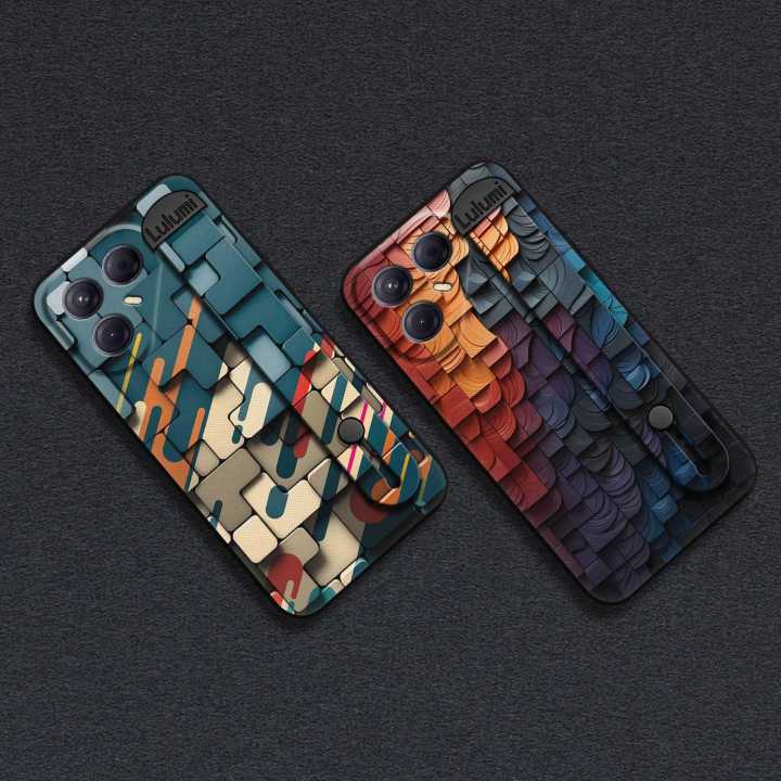 Plain color Geometry Phone Case For Tecno Pova7 5G/LJ7 Back Cover ...