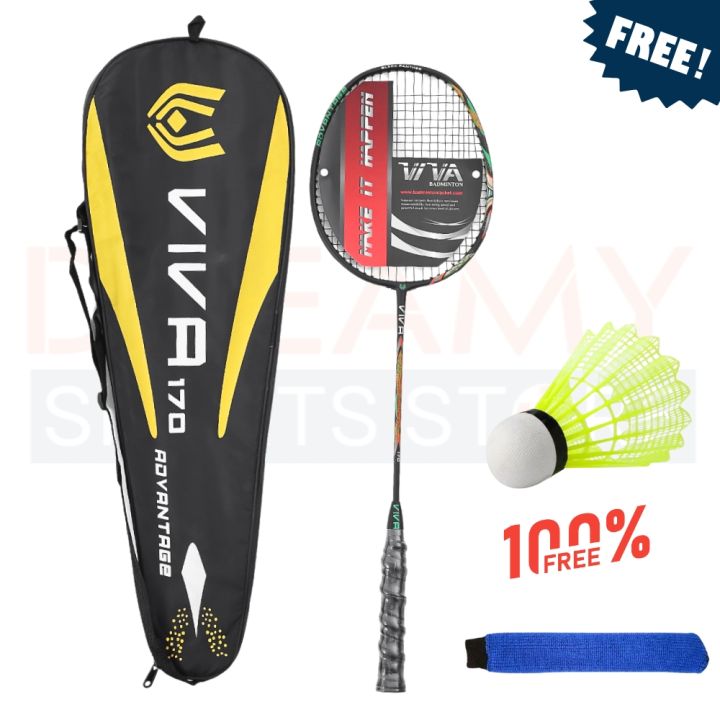 Viva-170 Advantage Single Badminton Racket with Protective Bag ...