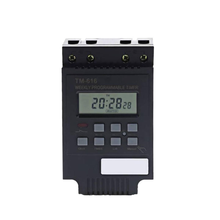 Aubess Heavy Load 30A Time Relay 7 Days Programmable Digital Timer ...
