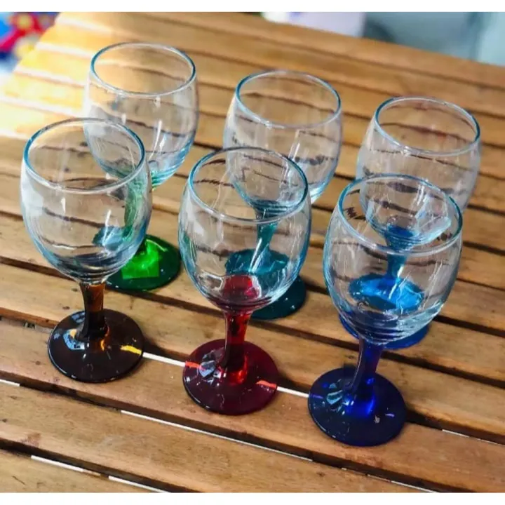 Multicolor beautiful fancy glass || glass set || Glassware || fancy ...