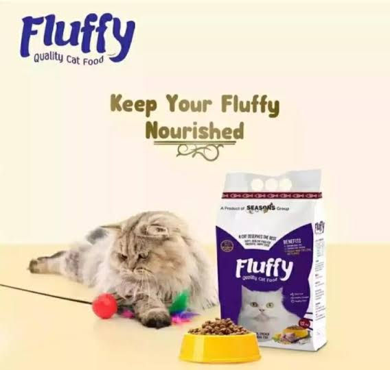 Fluffy Cat Food For All Stages Shiny Hair 1.2Kg | Daraz.pk