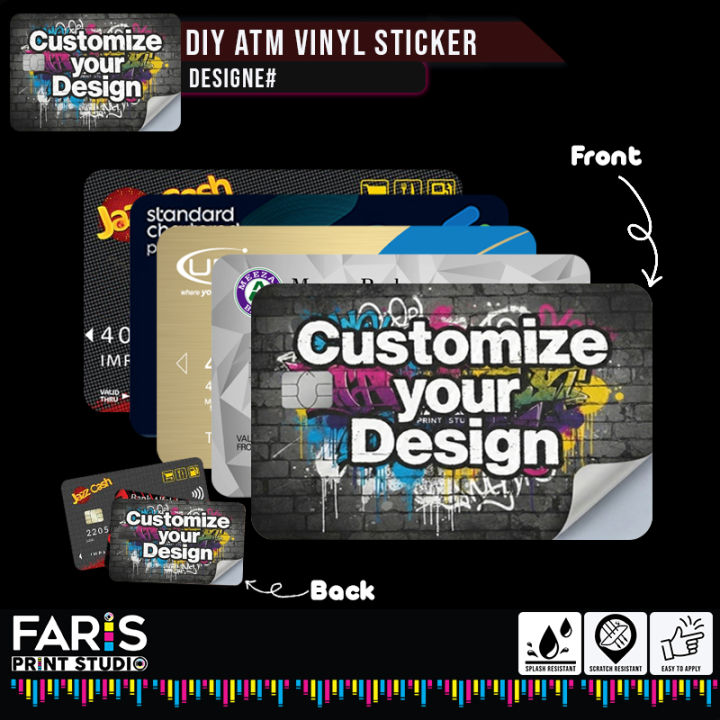 Atm Card Skins, Stickers Customized for ATM Card | Daraz.pk