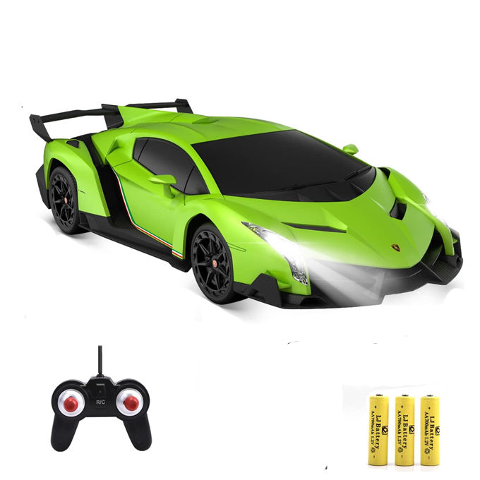 Lamborghini Veneno RC Car - Rechargeable Remote Control, 1:18 Scale ...