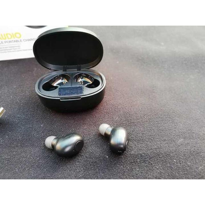 Tws T12 wireless earbuds/Portable charging box/Black | Daraz.pk