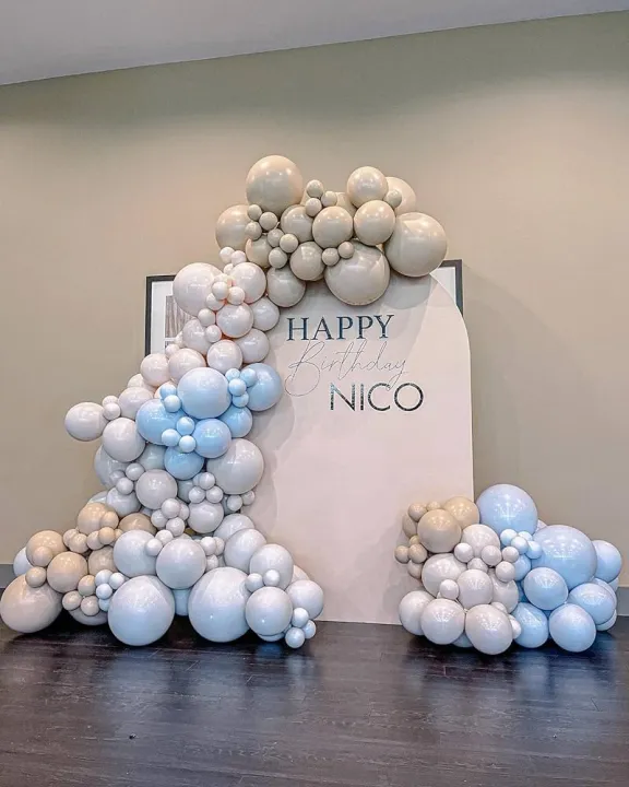 75 pcs 10 inch beige color balloons for use Birthday, Baby Shower ...