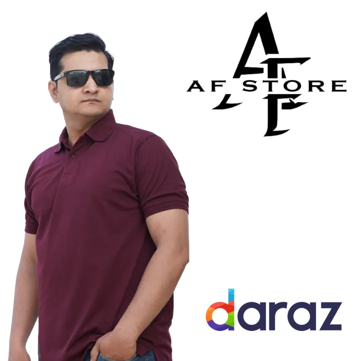 Maroon Premium Polo Summer Collection All Sizes Available | Daraz.pk