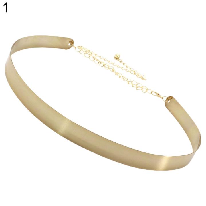 New Lady Waitband Adjule Metal Plate Link Chain kinny Wait Belt | Daraz.pk