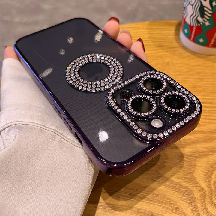 Crash Star With Logo Hole Diamond Plating Transparent Soft Phone Case ...