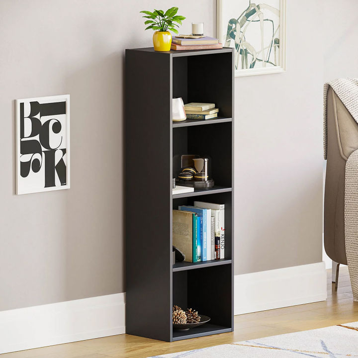 Multipurpose Wooden Book Rack Box Rack ,4 Layer Book Shelf 4 Tier Open ...