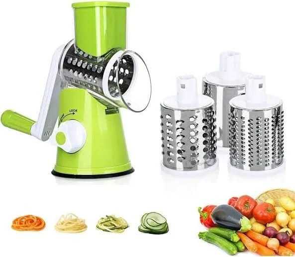 HTS BEST SELLER Tabletop Drum Grater Slicer Cutter Grinder Vegetable ...