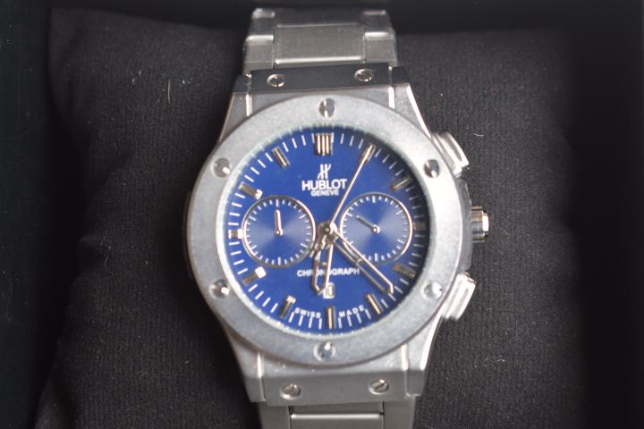 Hublot silver strap silver dial watch for men Luxury watch | Daraz.pk