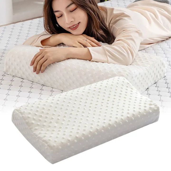 50*30CM Orthopedic Memory Foam Bedding Pillow Wave Shape Neck ...