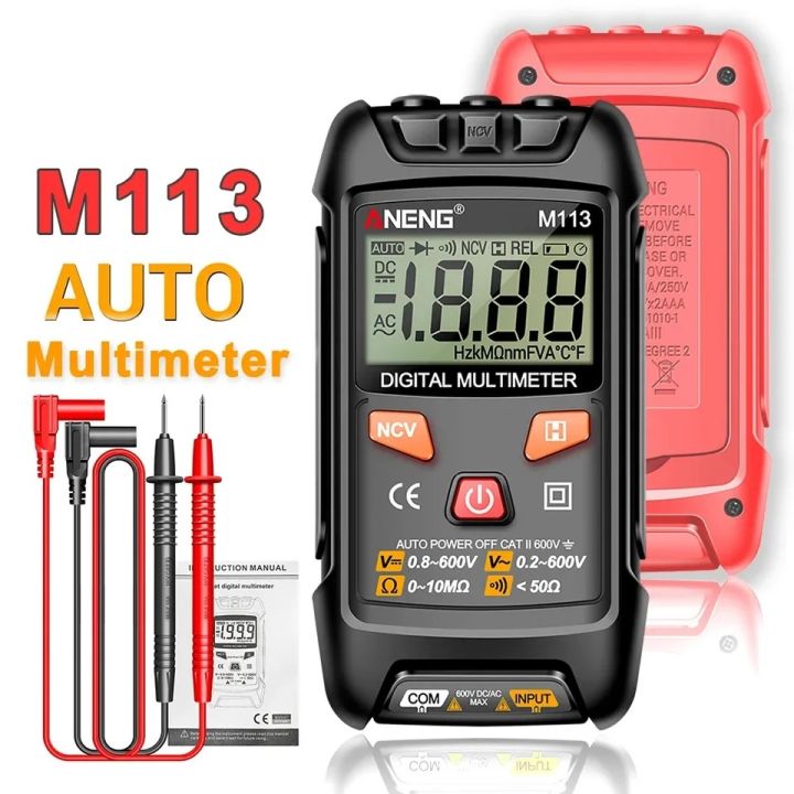 Mini Digital Multimeter AC/DC Voltage Meter Ohm NCV Electricity Tool ...