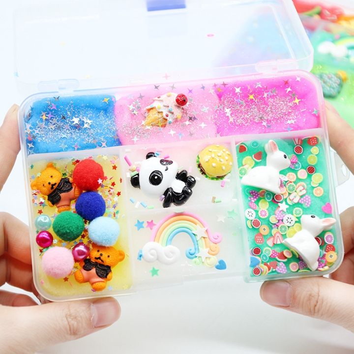 9 Color Panda & Rainbow Dream Five Slime Silk Mud Slime Kit | Daraz.pk