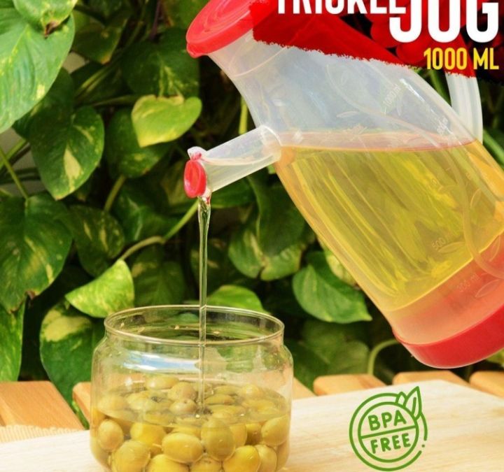 Trickle Jug 1000 ml ( 1 Litre ) Oil Dispenser / Juice Jug Household ...