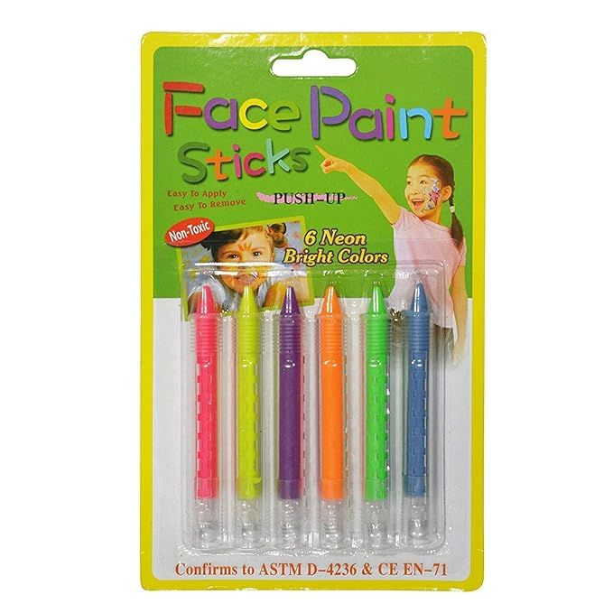 Face Painting Pencils - Face Paint Crayons for Party Makeup - Non-toxic ...