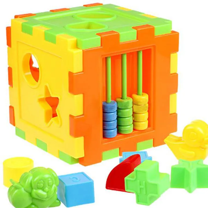 Educational Animal Shape Alphabet Block Cube Toy | Daraz.pk