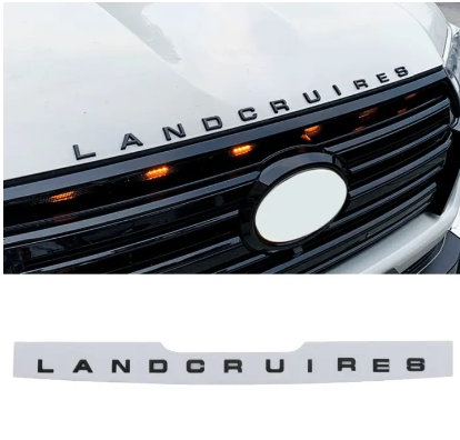 Toyota Land Cruiser Words Alphabet Letters Bonnet / Hood Logo / Emblem ...
