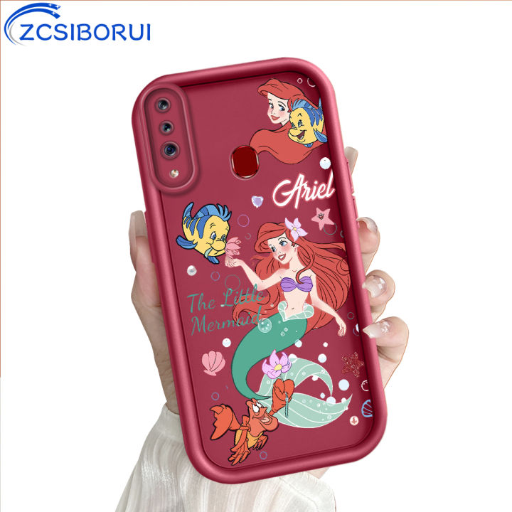 ZCSIBORUI for Samsung A20S Back Cover Cute Mermaid Princess Ariel ...