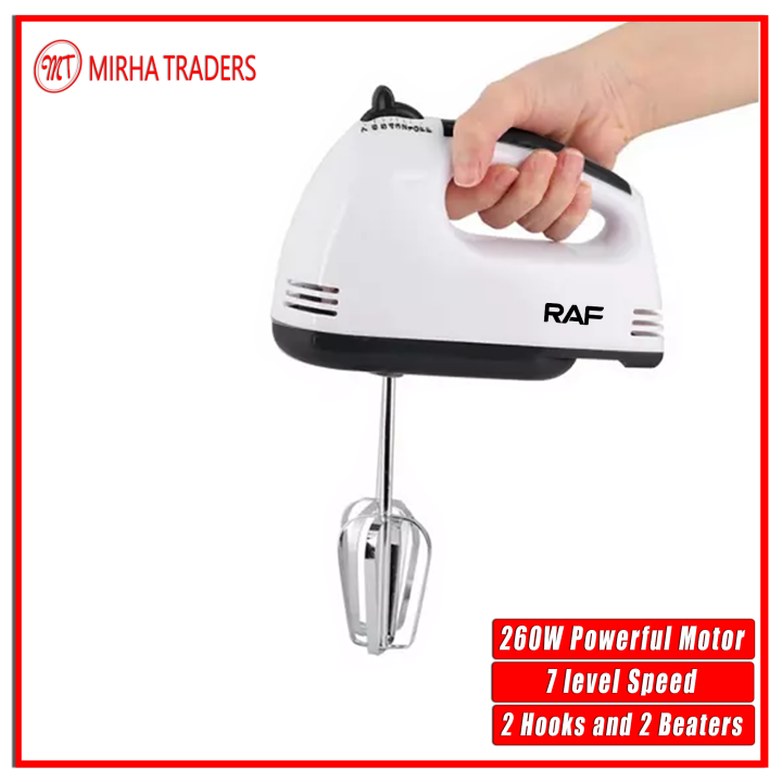 Mixer - Hand Mixer - Egg Beater Machine – RAF 6633 - Electric Food Mixer - 7 Speed 260W 220V ...