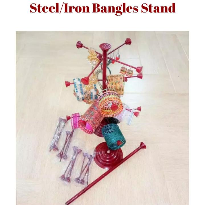 Iron / Steel Adjustable Bangles Stand , Chori Stand, Jewellery Stand ...