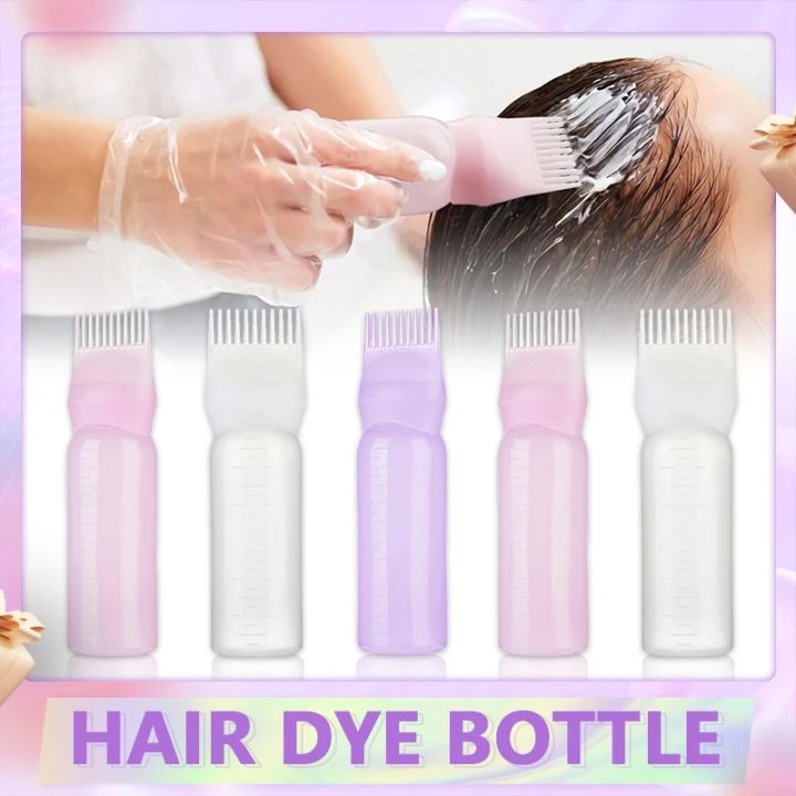 Plastic Hair Coloring Dye Filling Bottles Applicator with Graduated ...