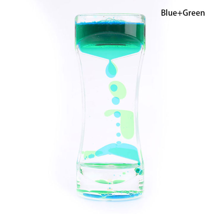 Colorful Slim Waist Liquid Motion Bubbler Timer Two-color Action Liquid ...