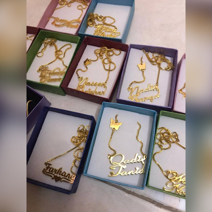 The Jewel Lodge Name Locket For Girls, Name Jewelry, Customize Necklace ...